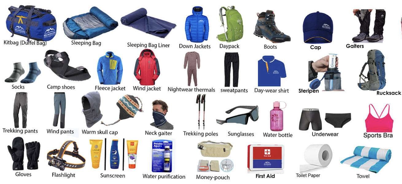 Clothing and Gear for Everest Region Trekking - A Guide to Essential Items